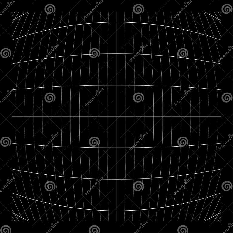 Grid, Mesh, Grating, Trellis, Wireframe with Distortion, Deformation Effect. Warp, Tweak Distort ...