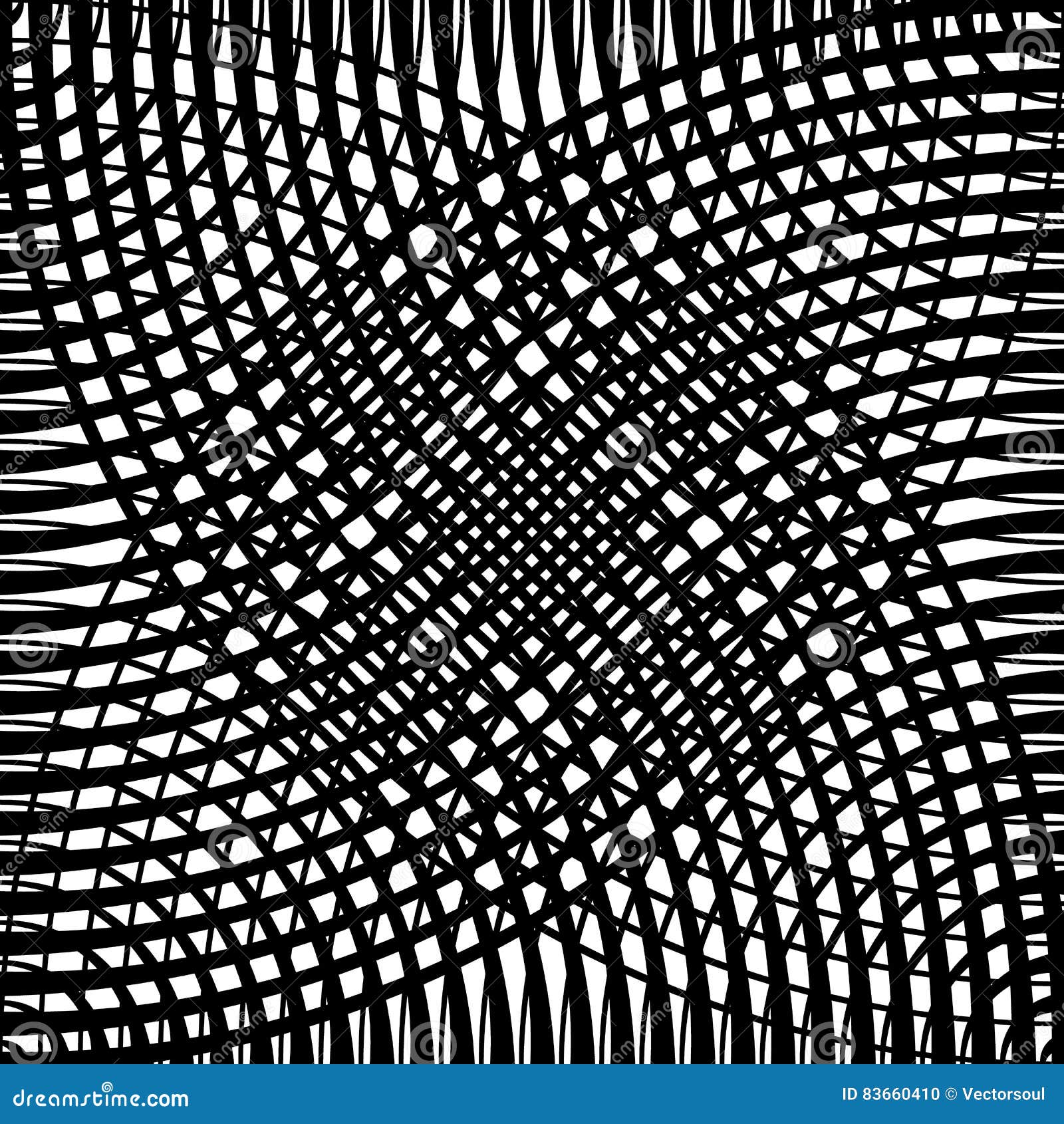 Grid, Mesh Pattern of Circles with Dynamic Lines. Circular Grid Stock ...