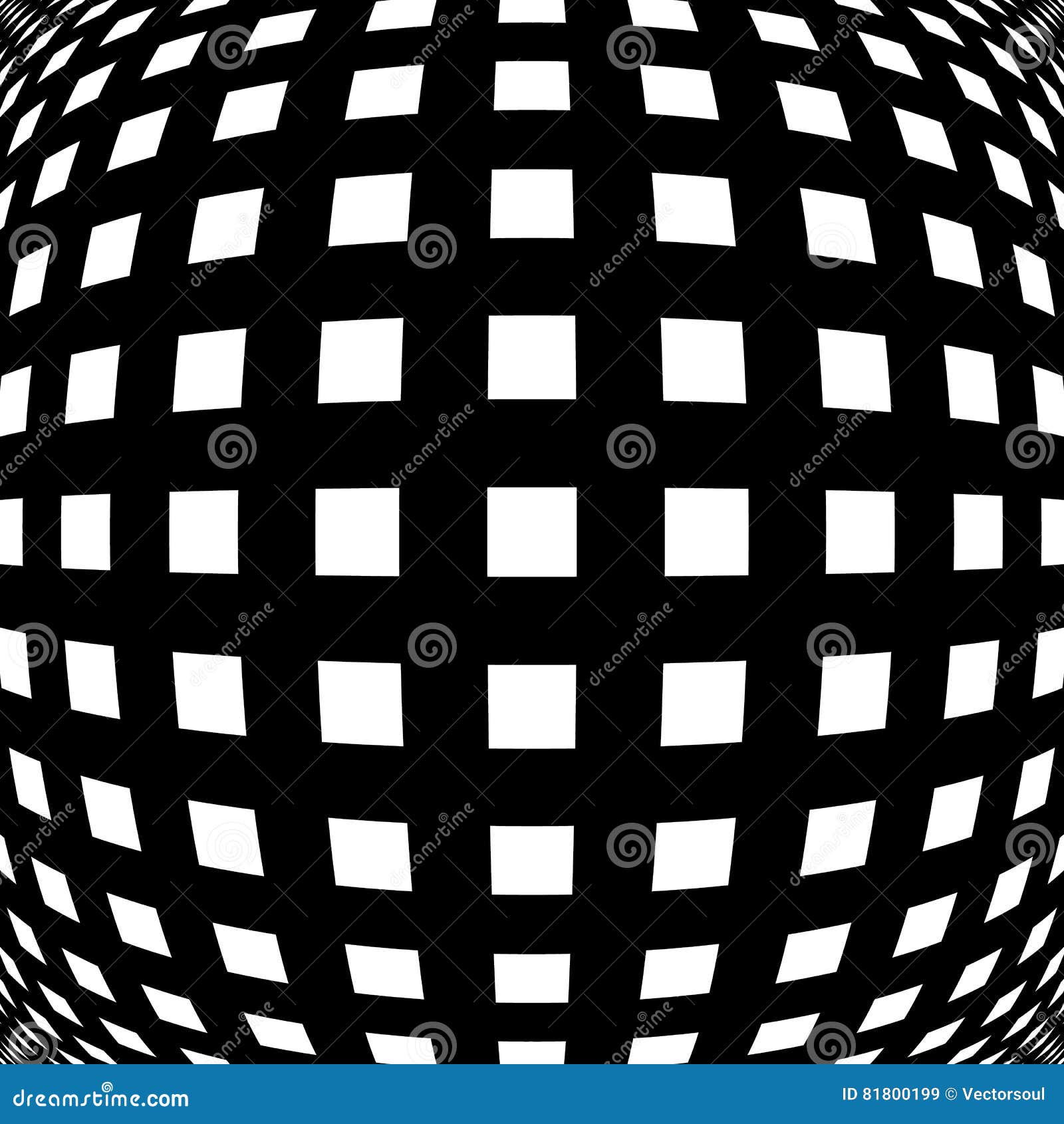 Grid, Mesh Pattern with Distortion. Abstract Geometric Pattern Stock ...