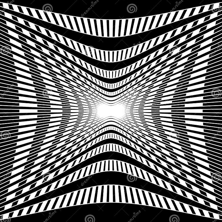 Grid, Mesh Pattern with Distortion. Abstract Geometric Pattern Stock ...