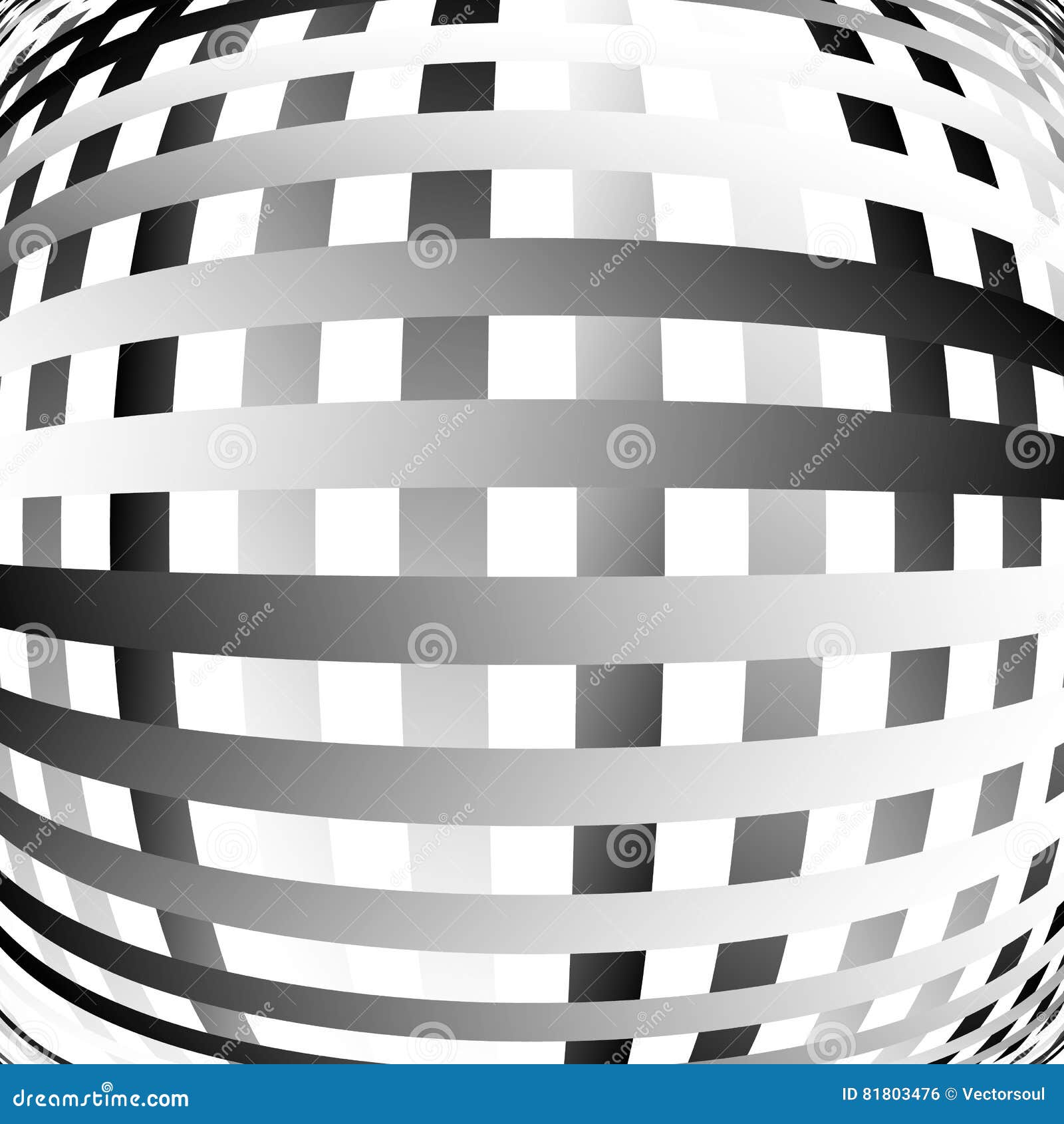 Grid, Mesh Pattern with Distortion. Abstract Geometric Pattern Stock ...