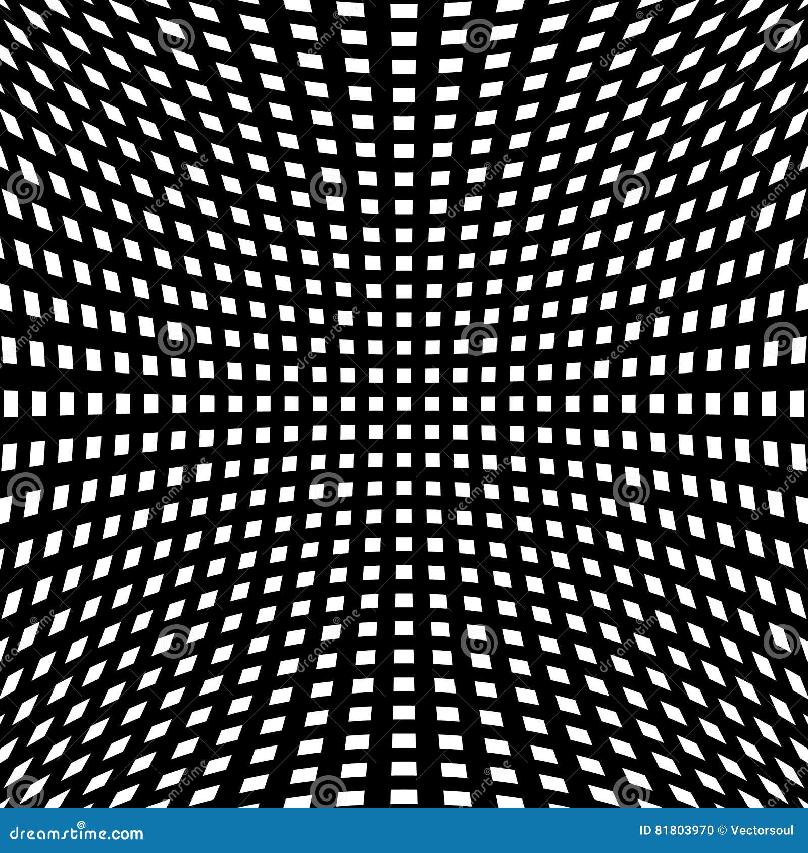 Grid, Mesh Pattern with Distortion. Abstract Geometric Pattern Stock ...