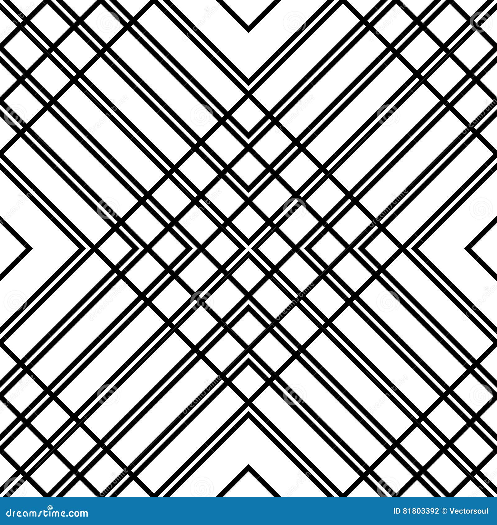 Grid, Mesh Seamless Geometric Pattern. Monochrome Texture Stock Vector ...