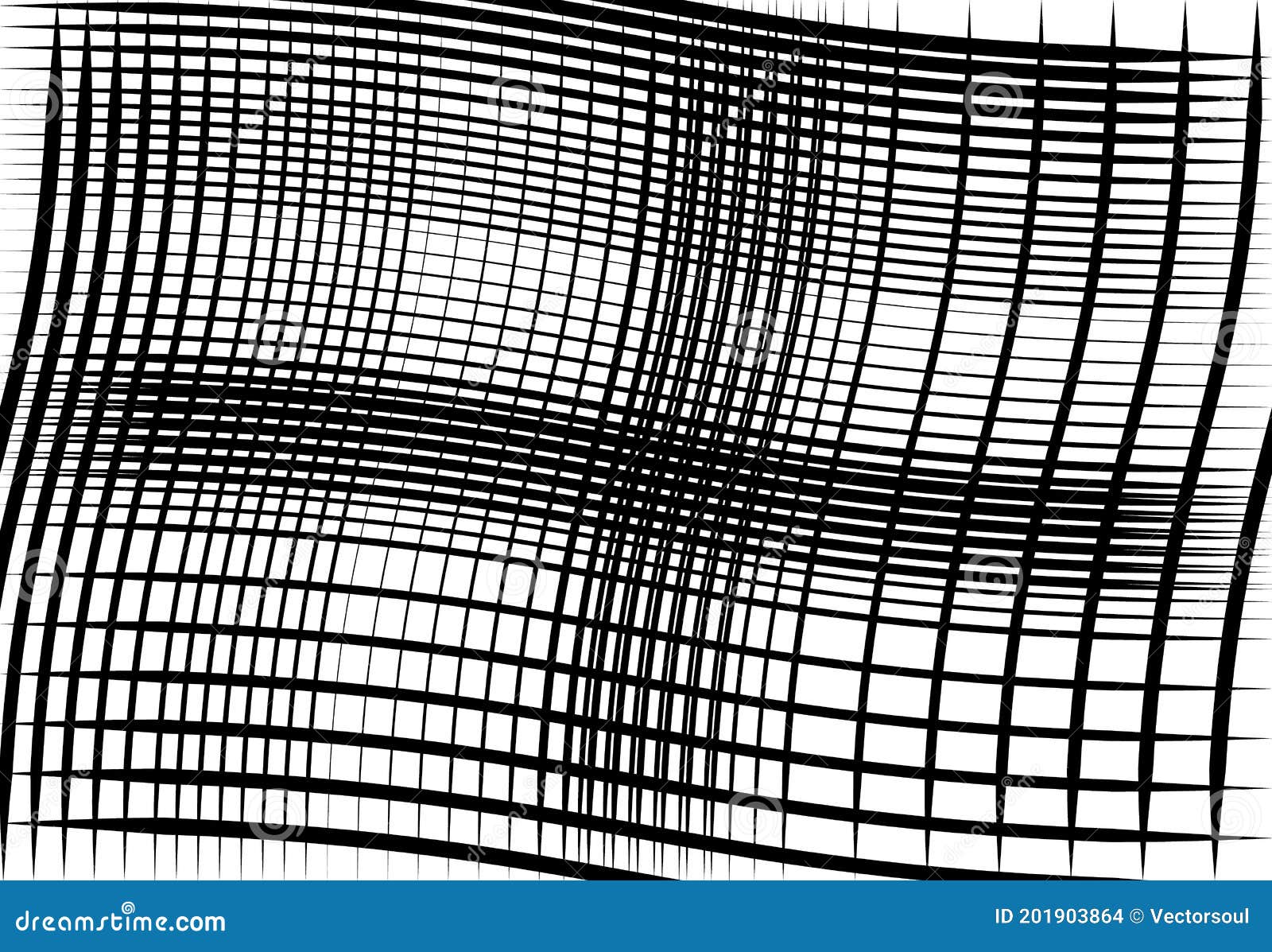 Grid, Mesh of Wavy, Undulating, Waving, Billowy Lines. Abstract Black ...