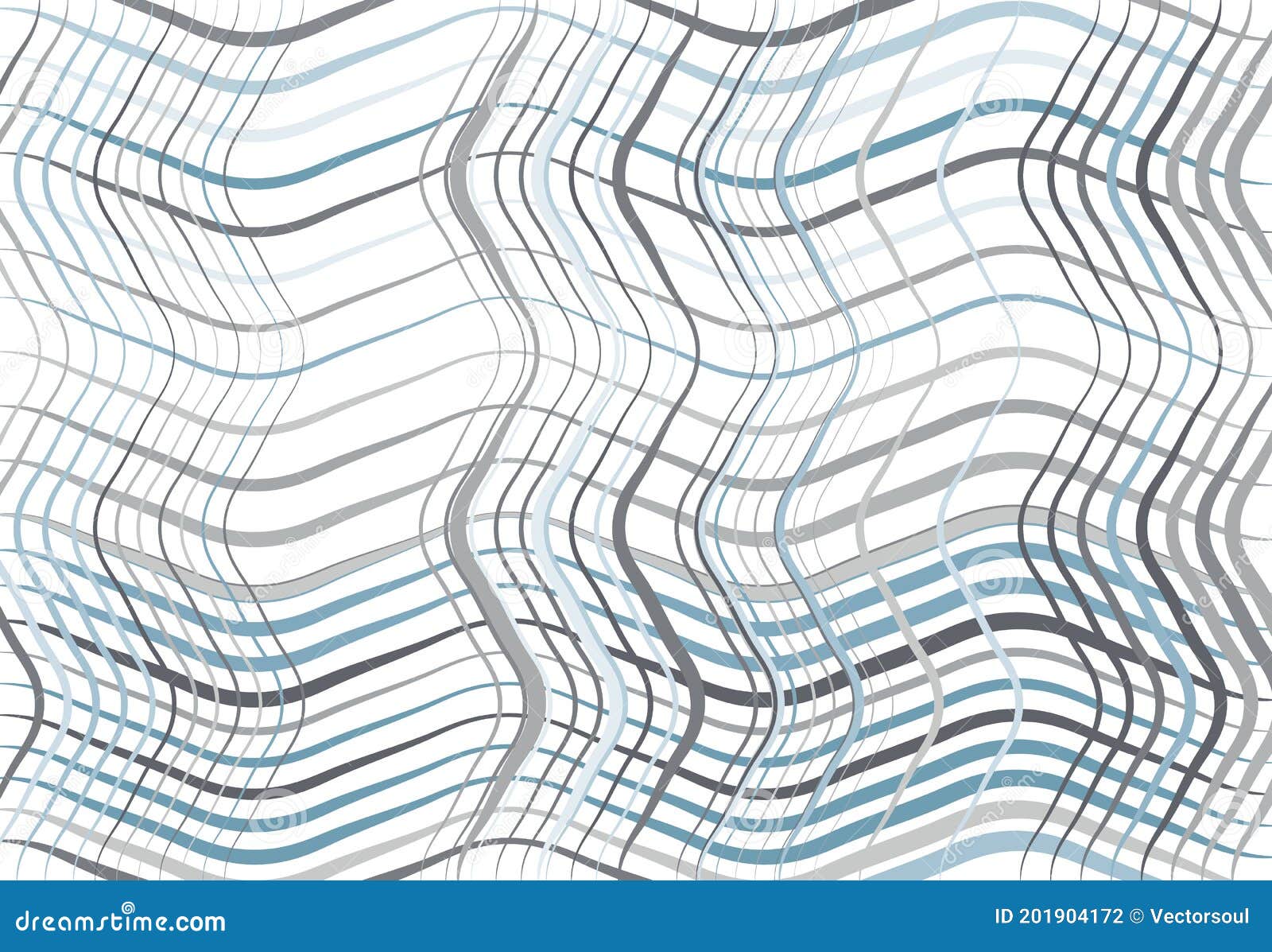 Grid, Mesh of Wavy, Undulating, Waving, Billowy Lines. Abstract Black ...