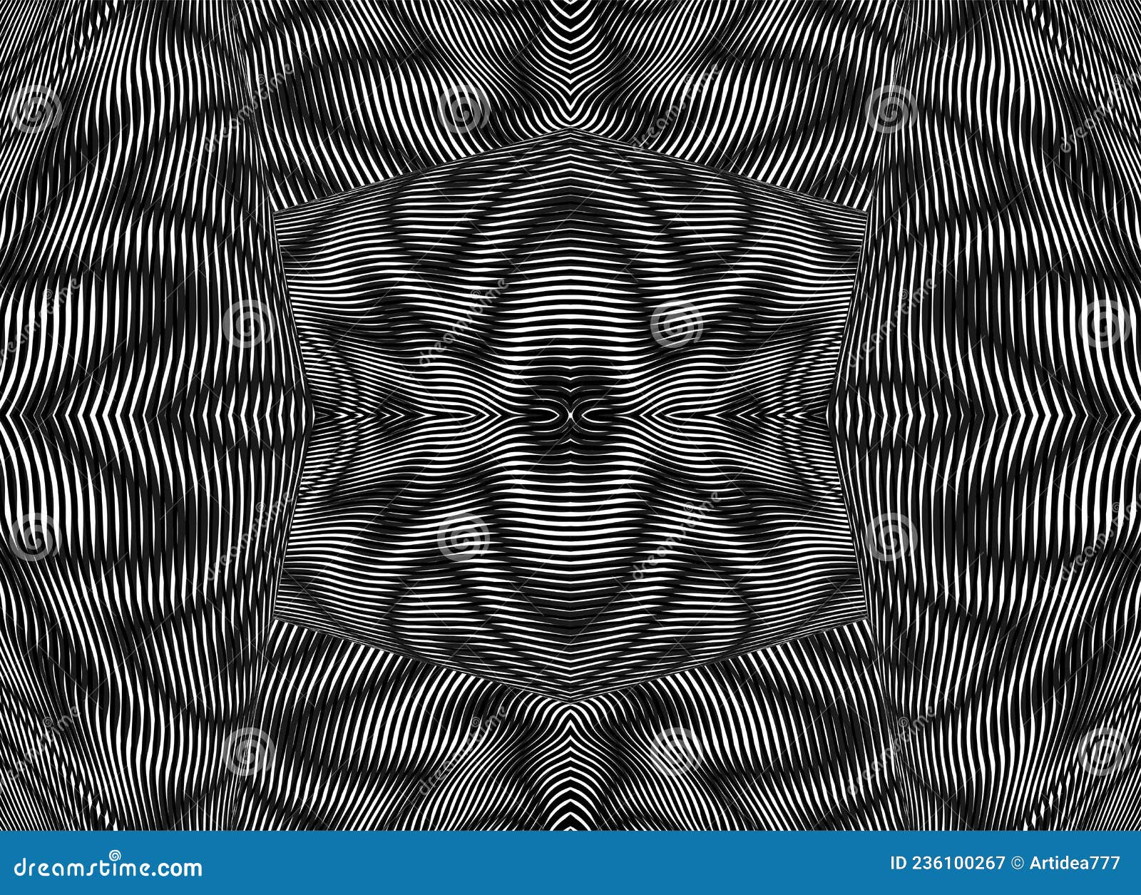 Monochromatic Geometric Structure Vector Illustration | CartoonDealer ...