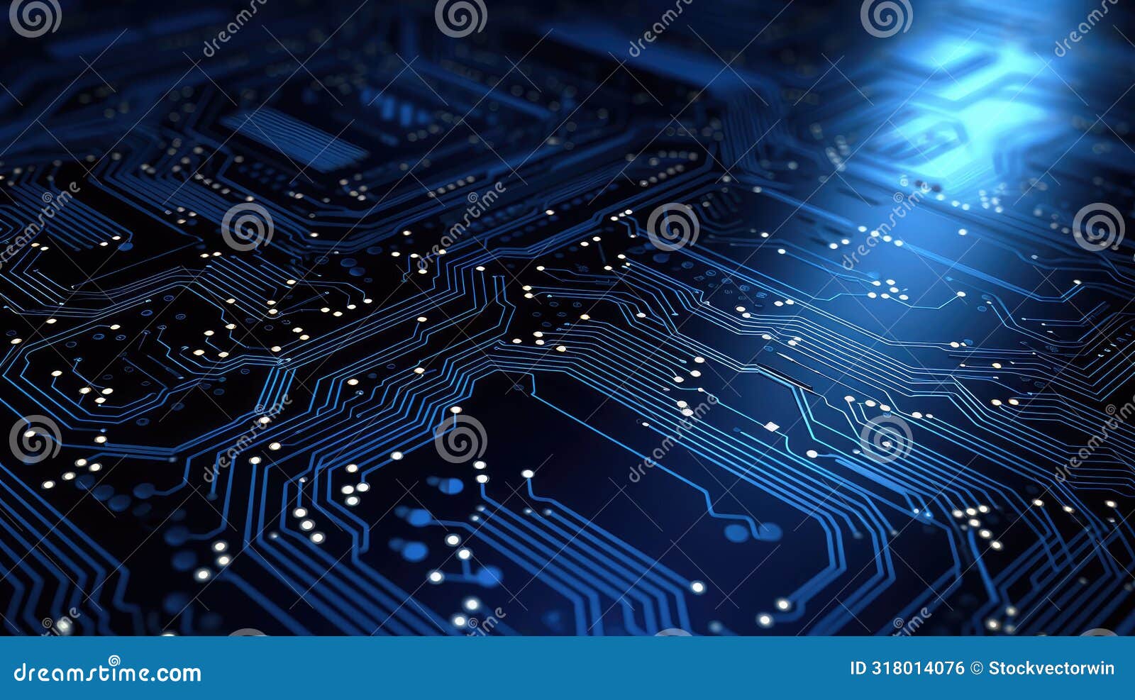 Grid Navy Blue Technology Background Stock Illustration - Illustration ...