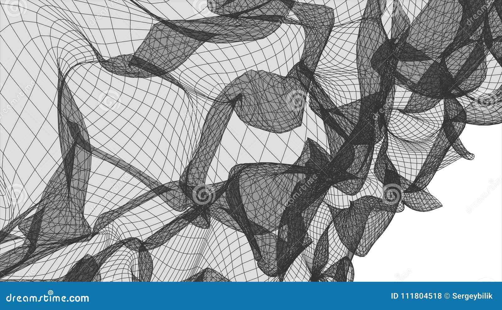 Grid Net Abstract Drawing Polygonal Wireframe Smoke Cloud Soft Moving ...