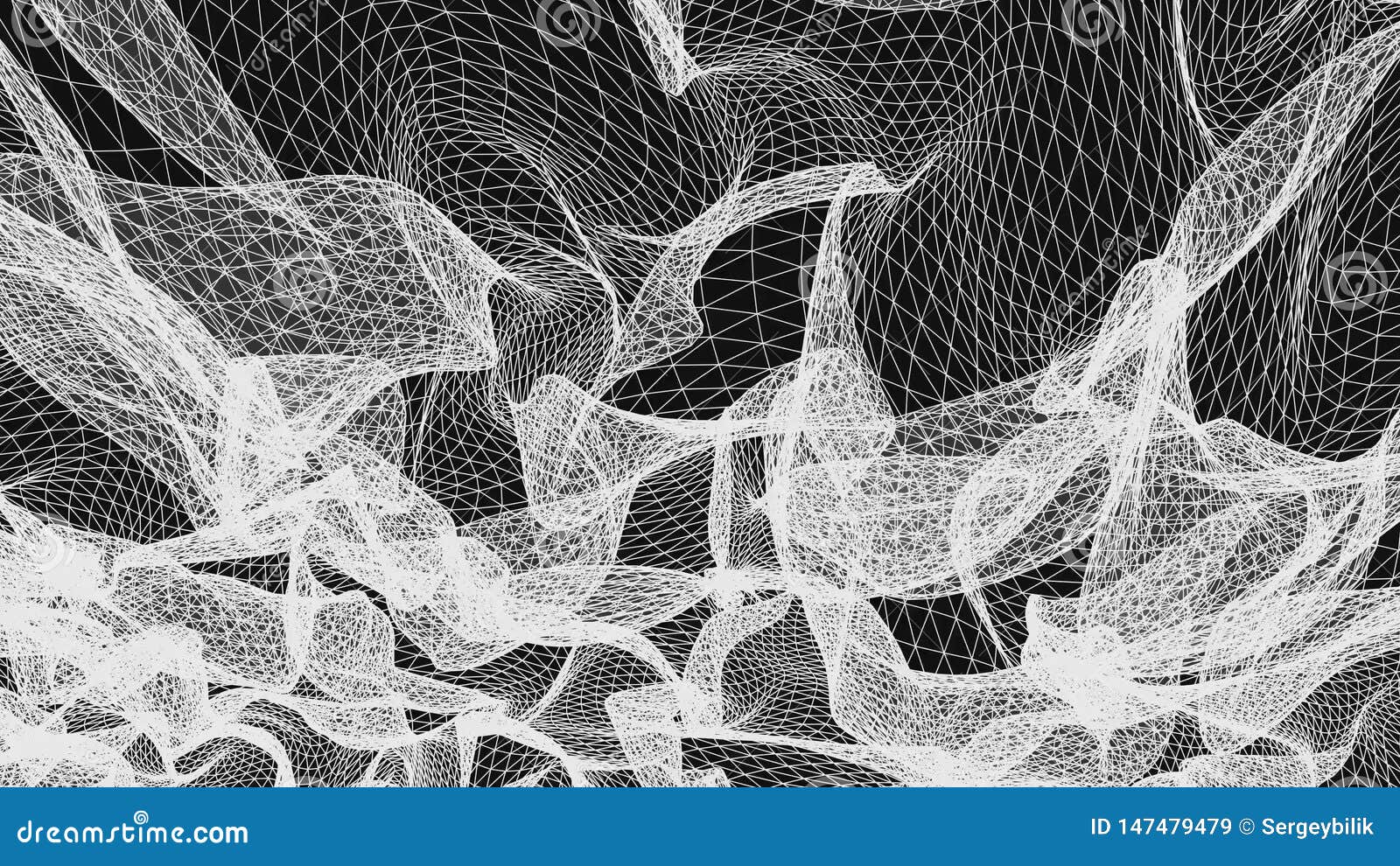 Grid Net Abstract Drawing Polygonal Wireframe Smoke Cloud Soft ...