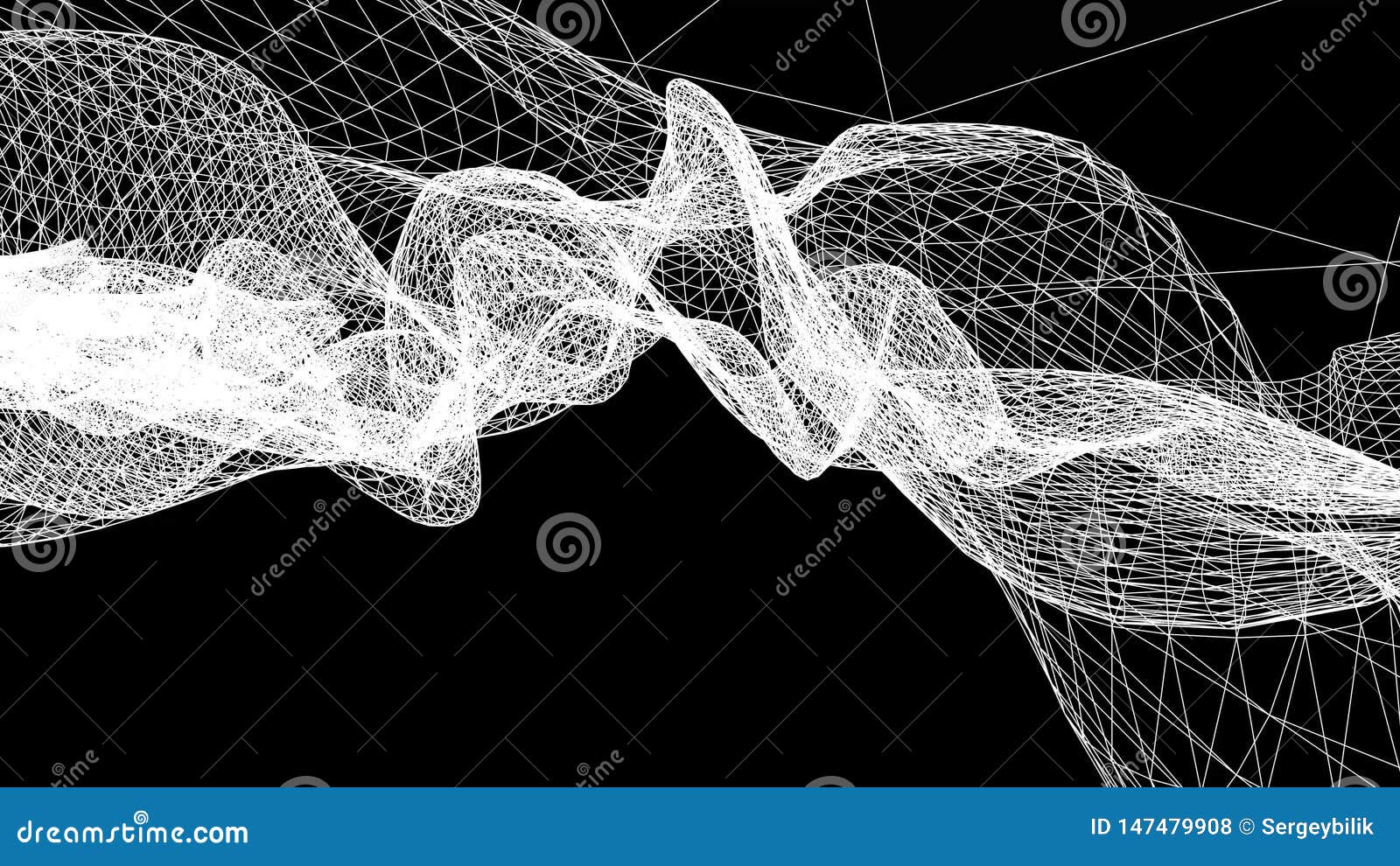 Grid Net Abstract Drawing Polygonal Wireframe Smoke Cloud Soft ...