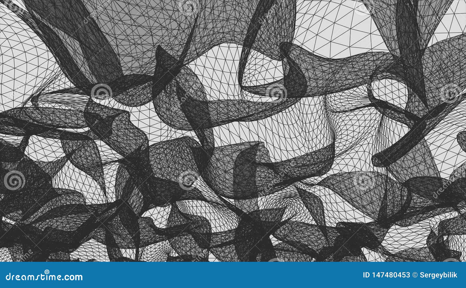 Grid Net Abstract Drawing Polygonal Wireframe Smoke Cloud Soft ...