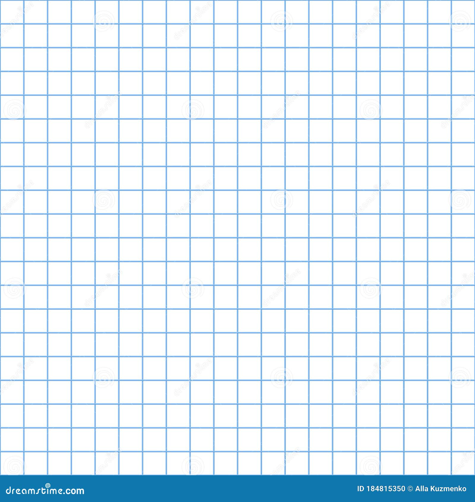 Grid Paper. Abstract Squared Background with Blue Graph. Geometric ...