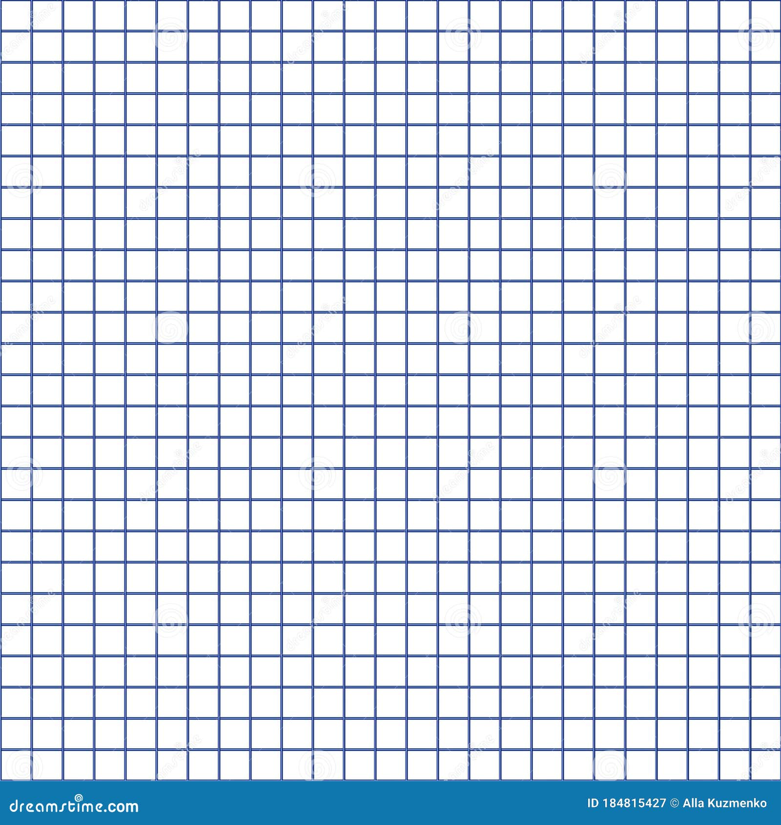 Grid Paper. Abstract Squared Background with Blue Graph. Geometric ...