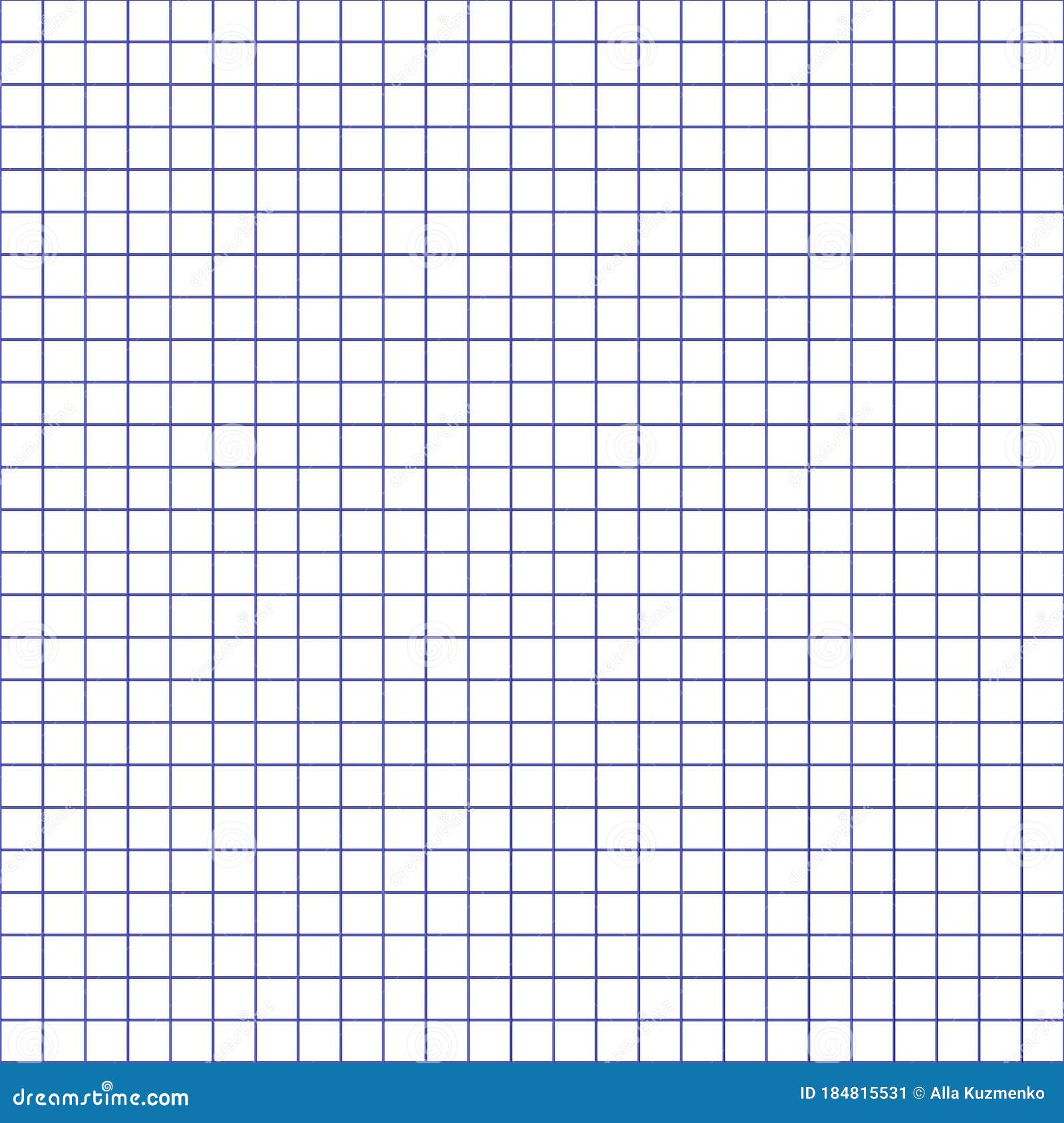Grid Paper. Abstract Squared Background with Blue Graph. Geometric ...