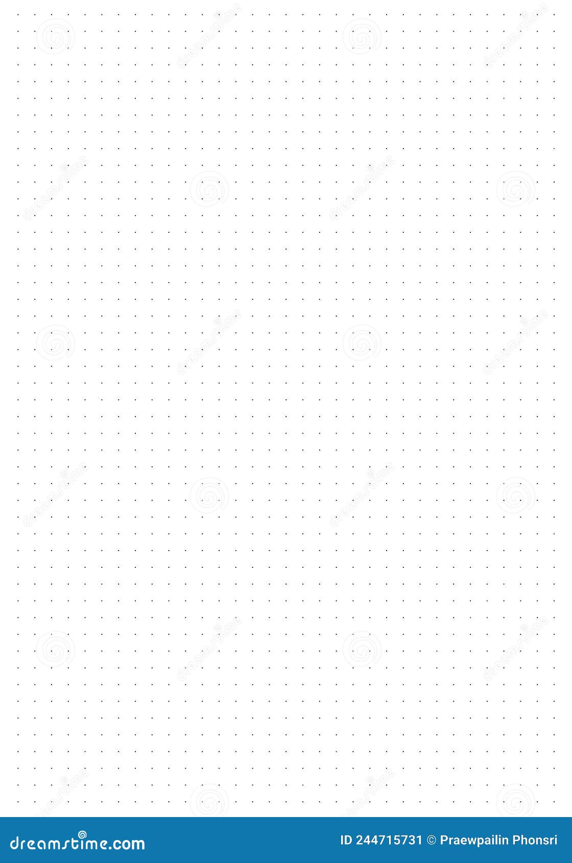 Grid Paper with Dot Pattern. Empty Paper Use for Drawing and Sketching ...