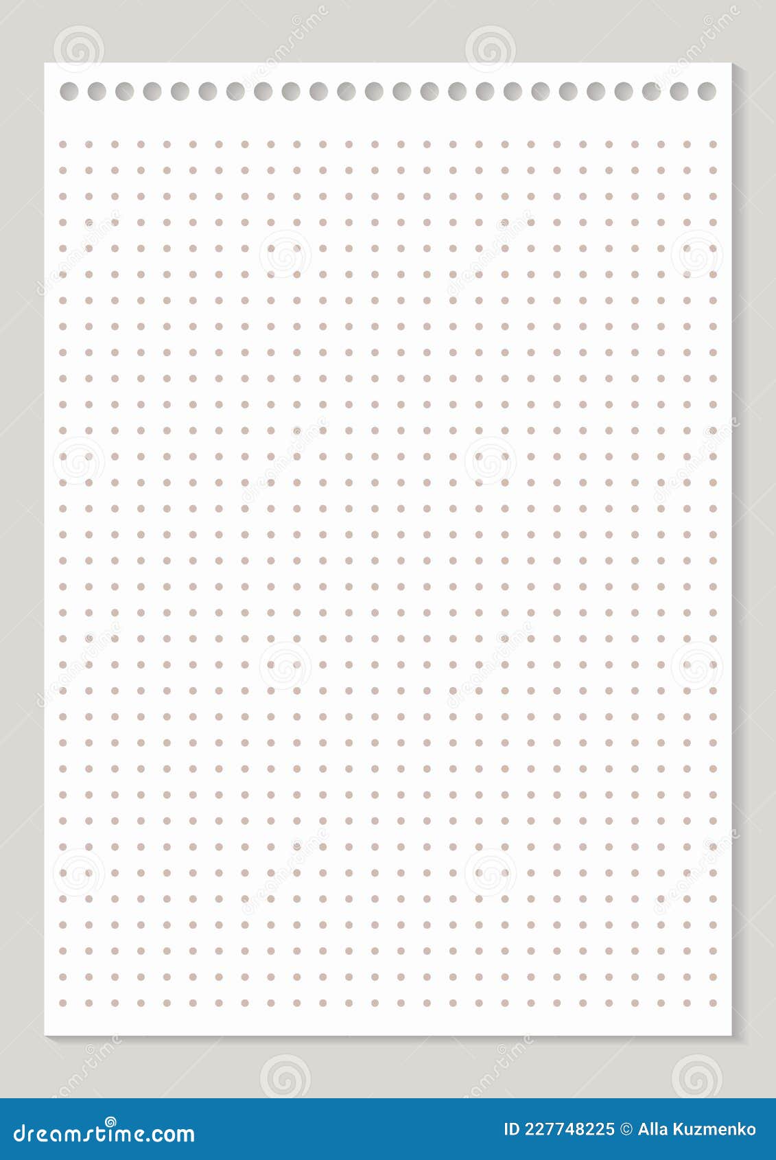 Grid Paper. Dotted Grid on White Background. Abstract Dotted ...