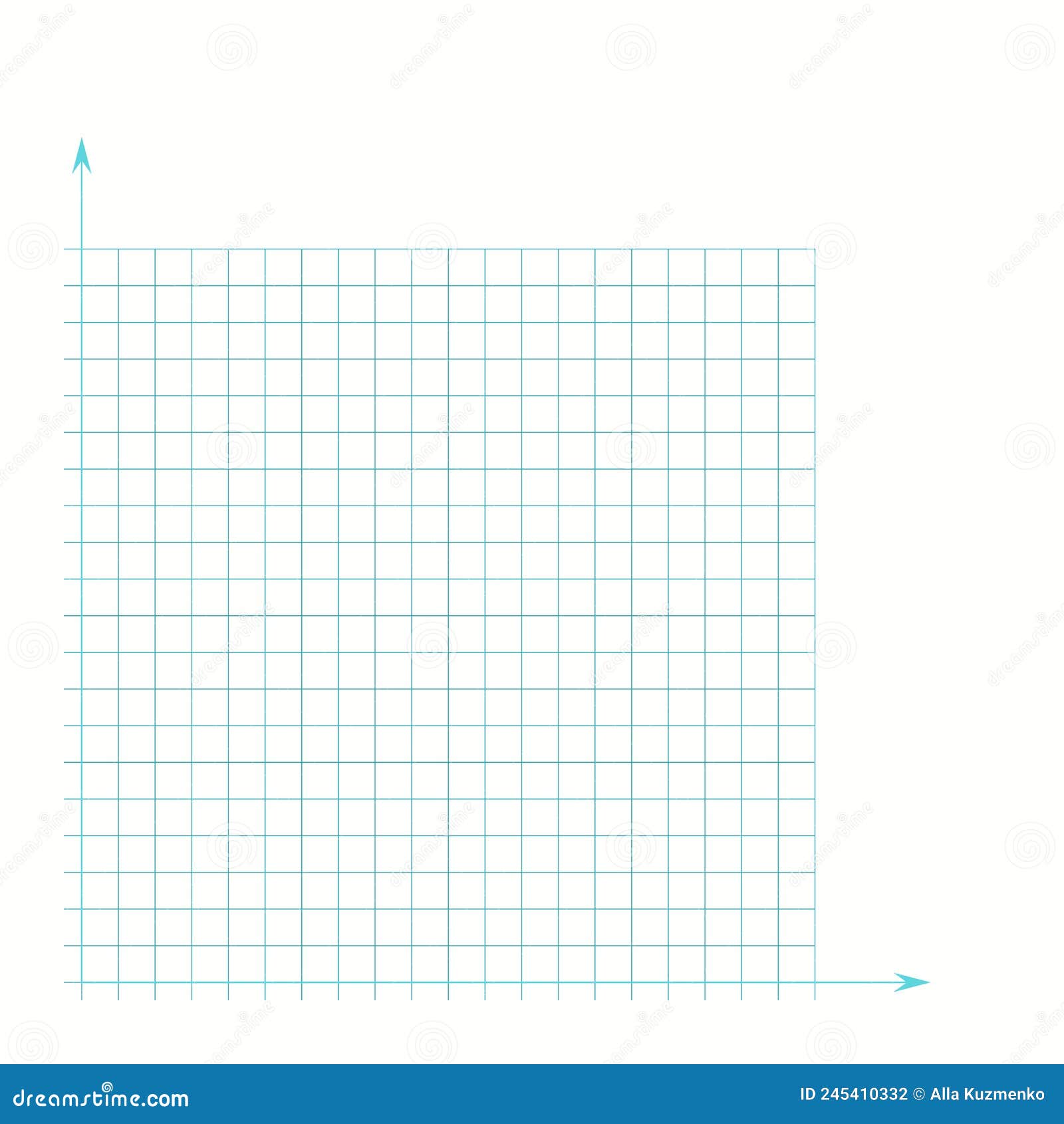 Grid Paper. Mathematical Graph. Cartesian Coordinate System with X-axis ...