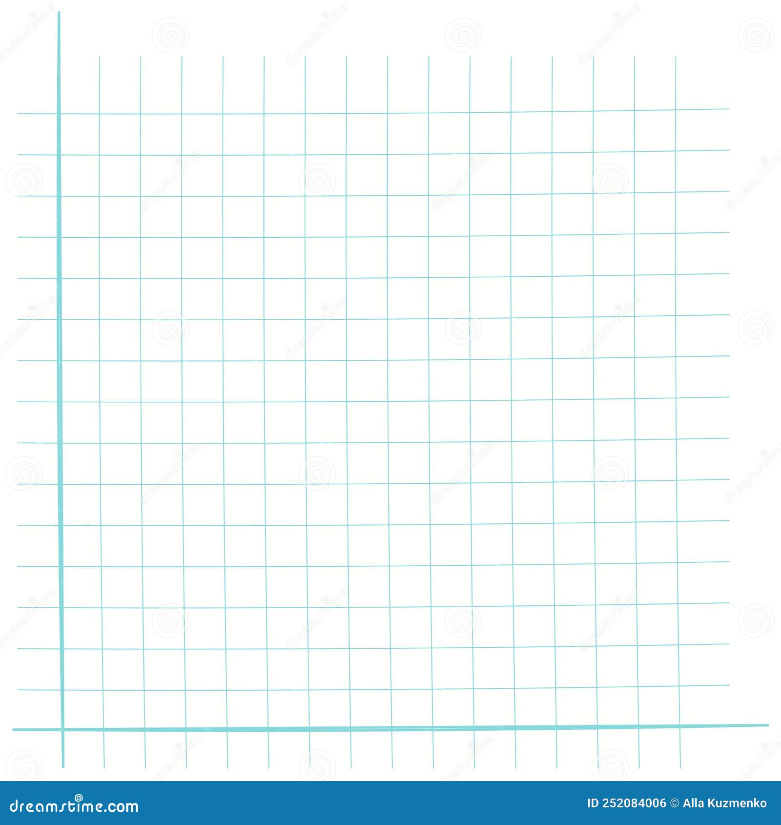 Grid Paper. Mathematical Graph. Cartesian Coordinate System with X-axis ...
