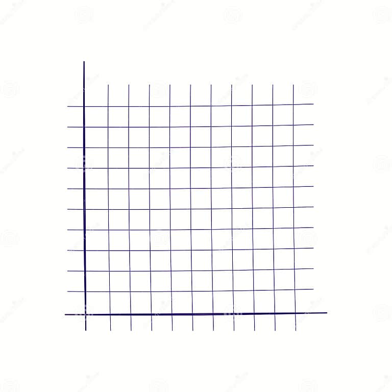 Grid Paper. Mathematical Graph. Cartesian Coordinate System with X-axis ...