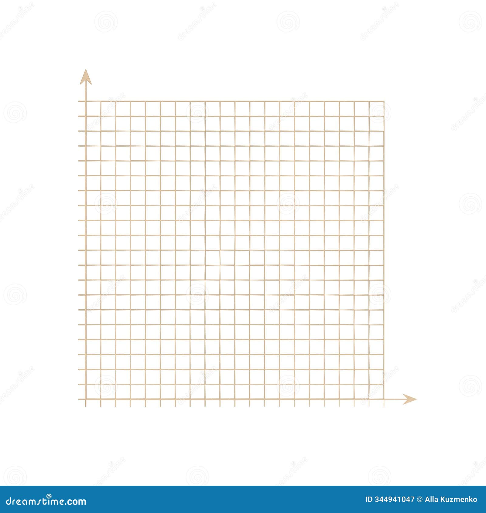 Grid Paper. Mathematical Graph. Cartesian Coordinate System with X-axis ...