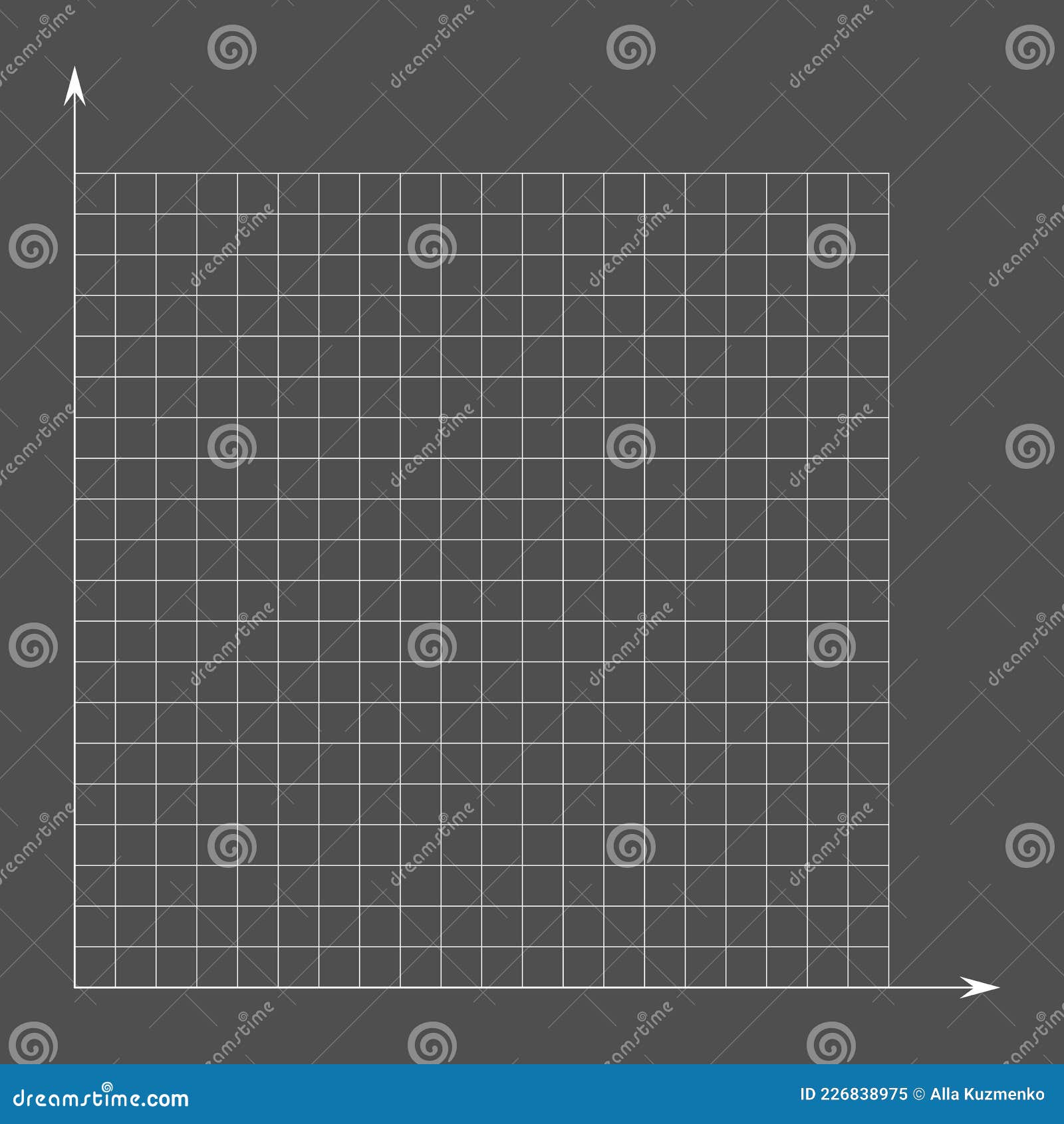 Grid Paper. Mathematical Graph. Cartesian Coordinate System with X-axis ...