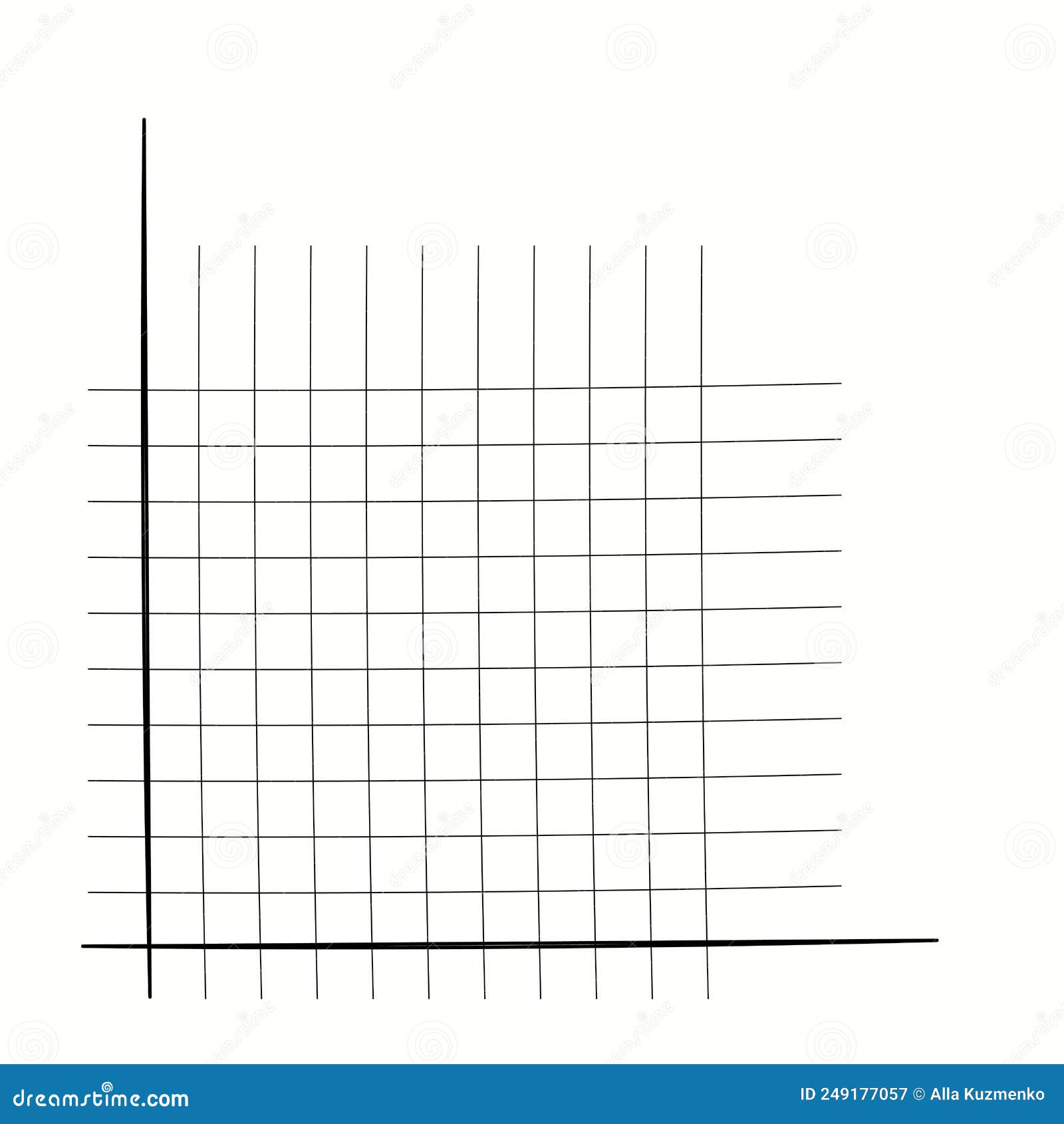 Grid Paper. Mathematical Graph. Cartesian Coordinate System with X-axis ...