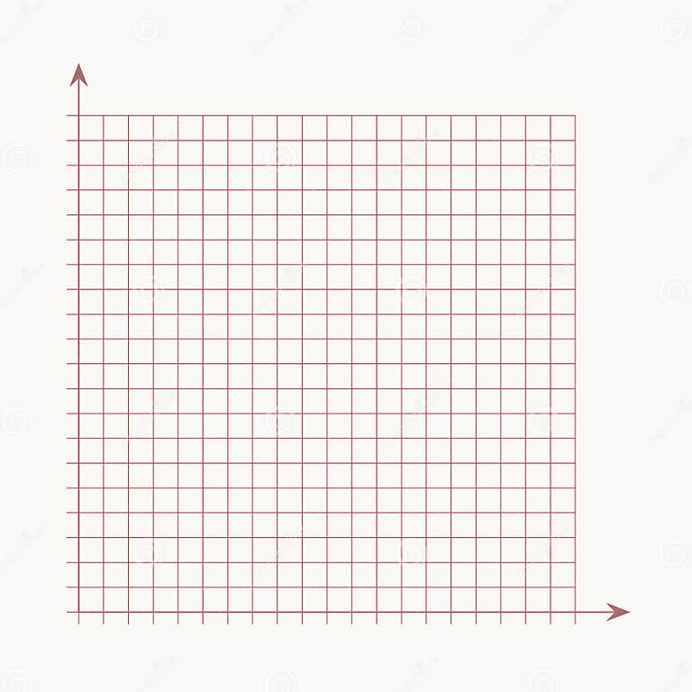 Grid Paper. Mathematical Graph. Cartesian Coordinate System with X-axis ...