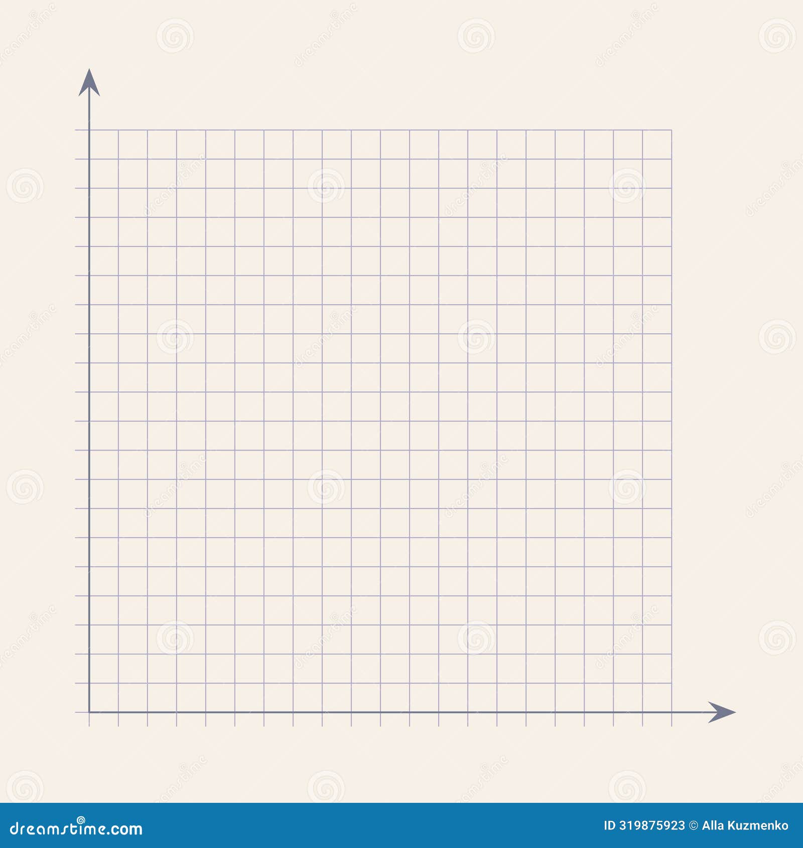 Grid Paper. Mathematical Graph. Cartesian Coordinate System with X-axis ...