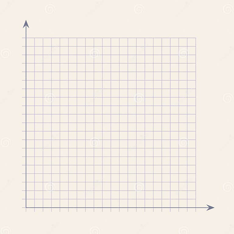 Grid Paper. Mathematical Graph. Cartesian Coordinate System with X-axis ...