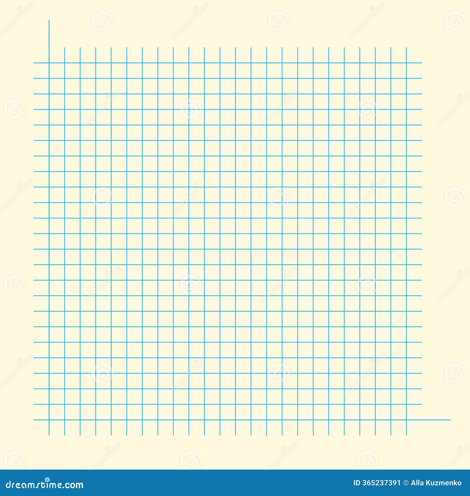 Grid Paper Mathematical Graph Cartesian Coordinate System With X Axis Y Axis Squared