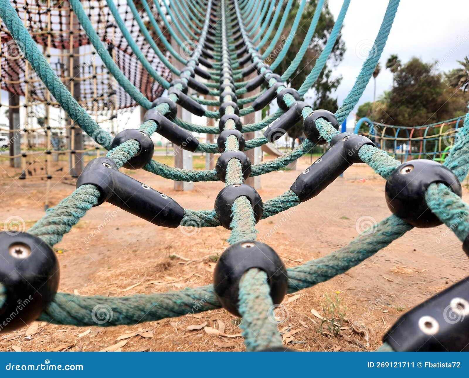 Grid Park Perspective Playground for Children Close-up Stock Image ...