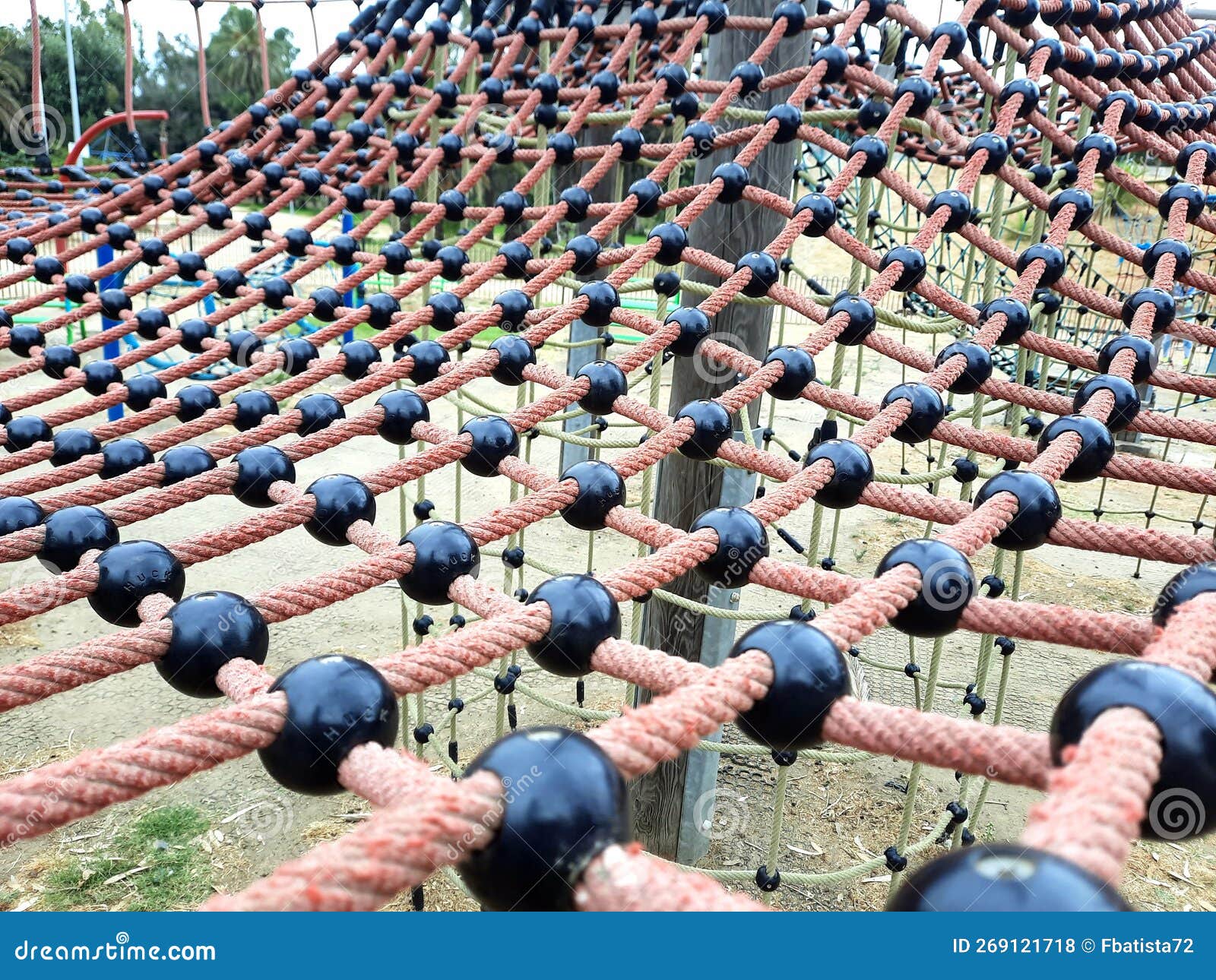 Grid Park Perspective Playground for Children Close-up Stock Photo ...