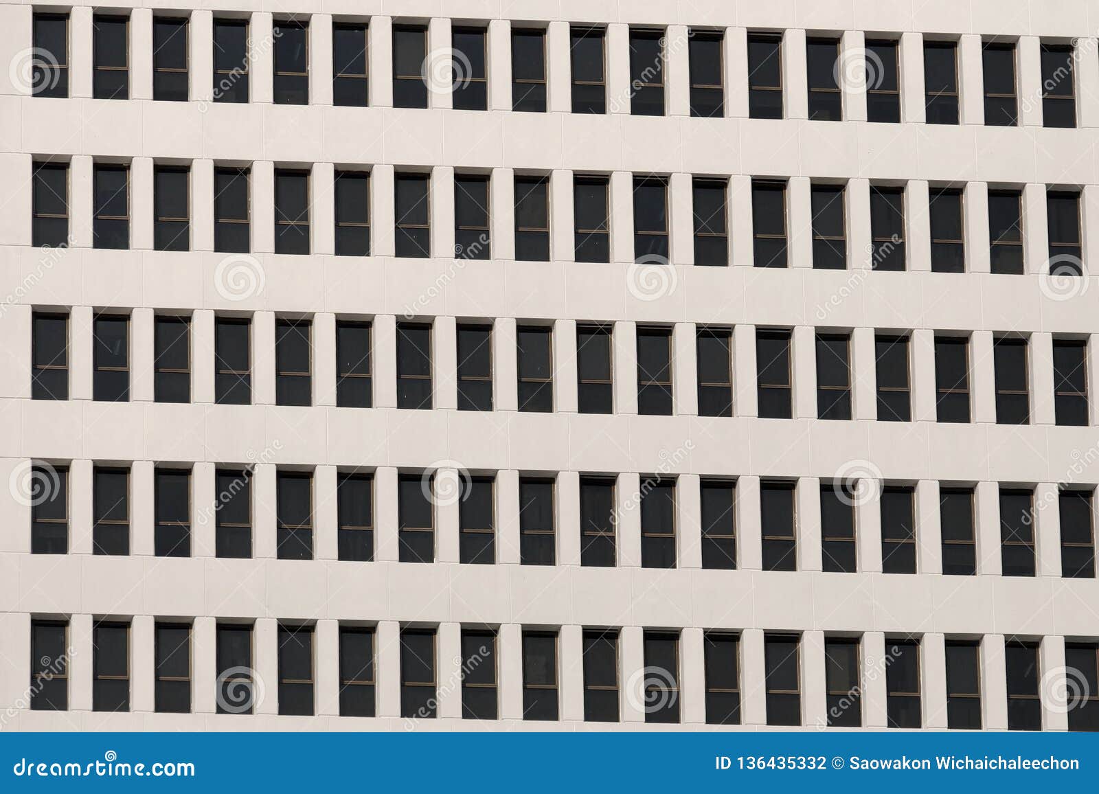 Windows Of A High-rise Building. High-rise Buildings With Apartments ...