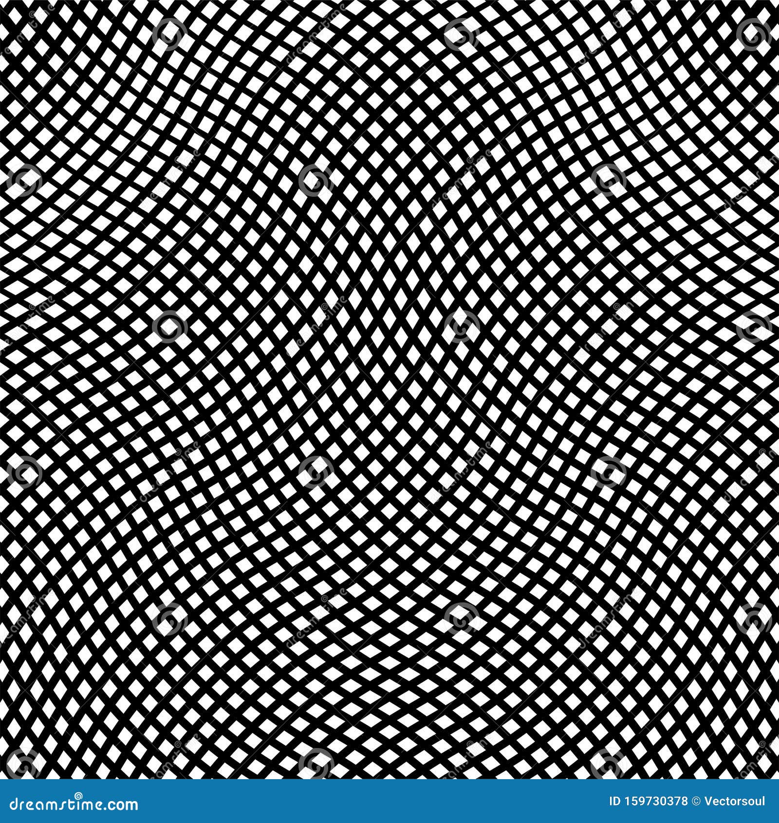 Grid Pattern, Mesh Background of Wavy, Waving Distortion, Deformation ...