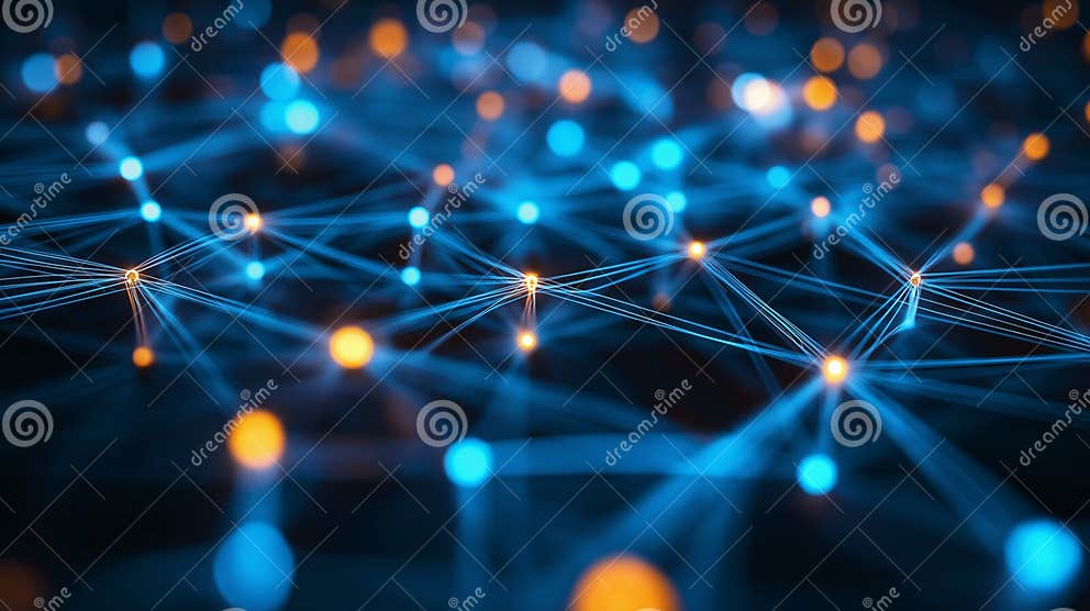 Grid Pattern with Nodes and Connecting Lines, Symbolizing the Complexity of Logistics Networks ...
