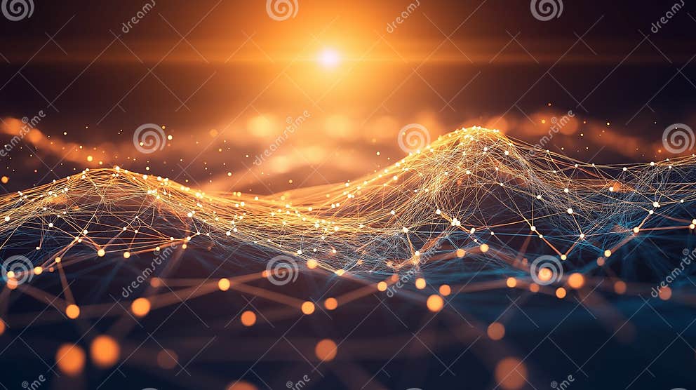 Grid Pattern with Nodes and Connecting Lines, Symbolizing the Complexity of Logistics Networks ...