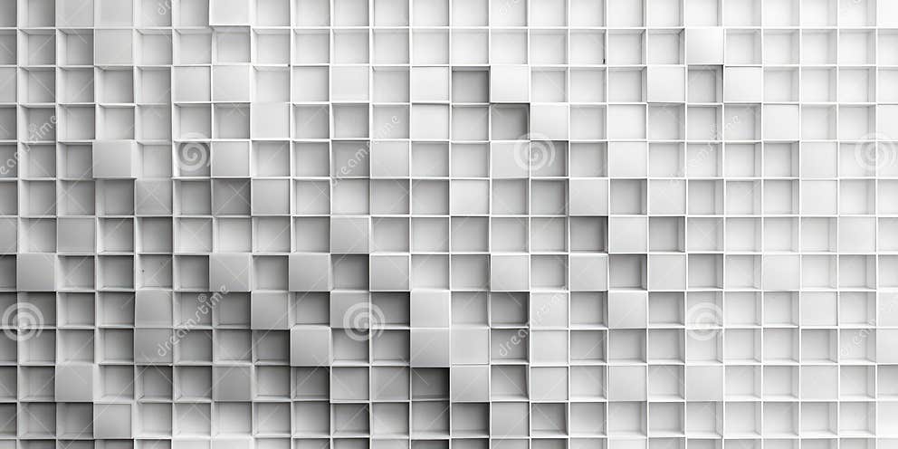 Grid Pattern Texture on a White Background Creates a Modern and ...