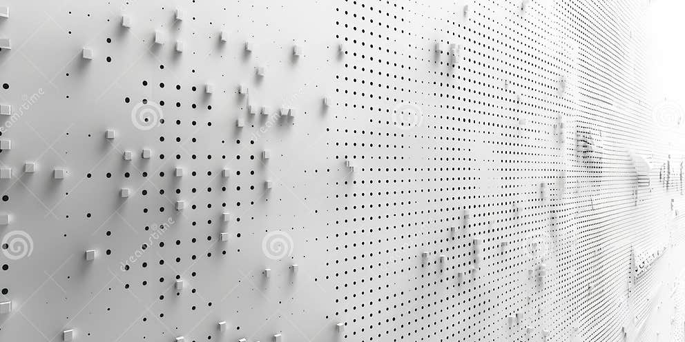 Grid Pattern Texture on White Background Showcasing a Modern Design ...