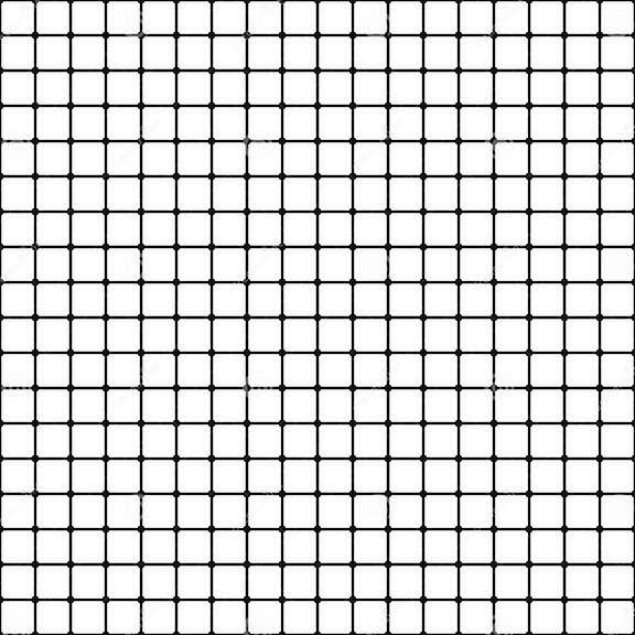 Grid with Points at Intersections. Stock Illustration - Illustration of ...