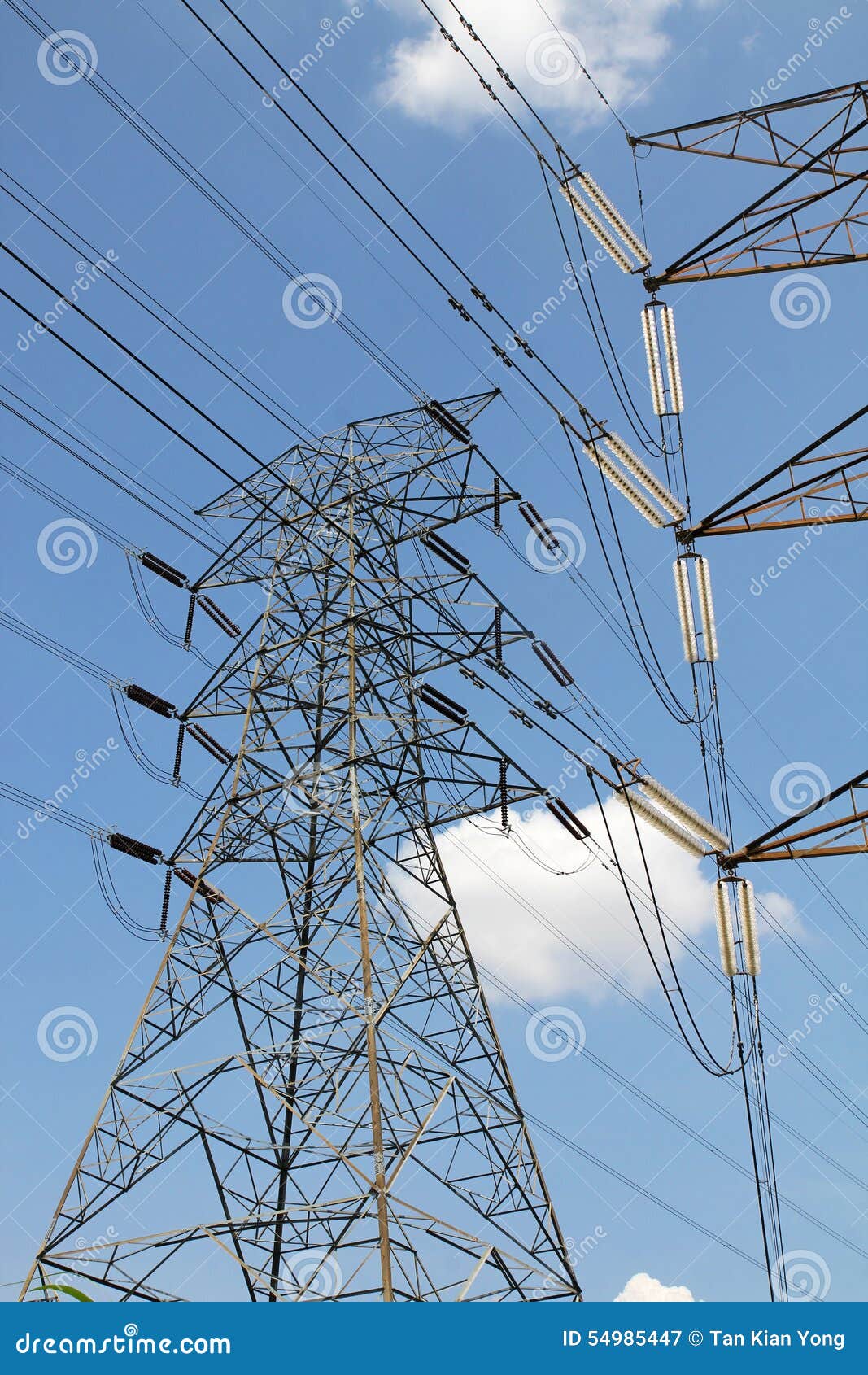 Grid power distribution stock image. Image of structure - 54985447