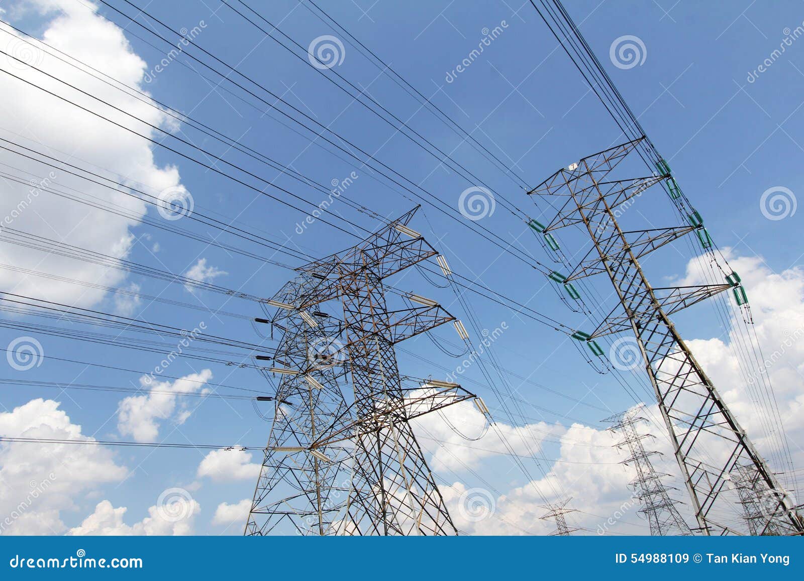 Grid Power Distribution - Series 4 Stock Image - Image of transmission ...