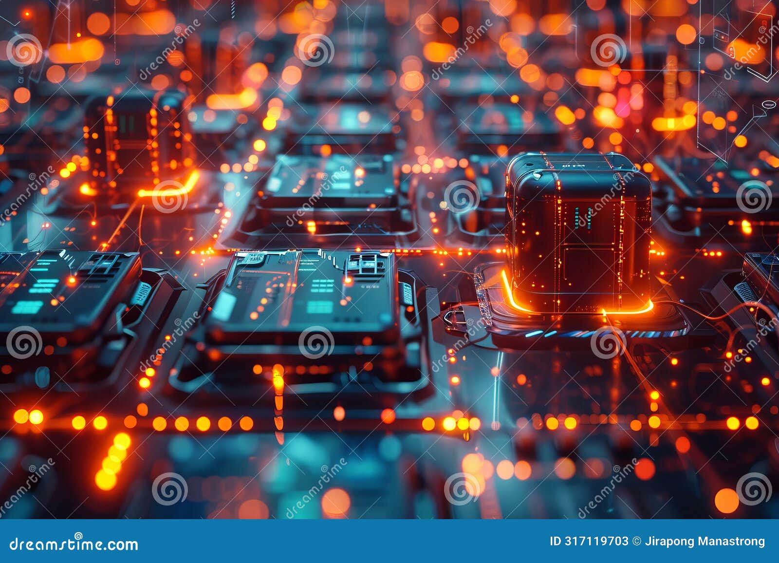 A Grid of Rectangular Batteries Electrons of Power and Innovation To ...