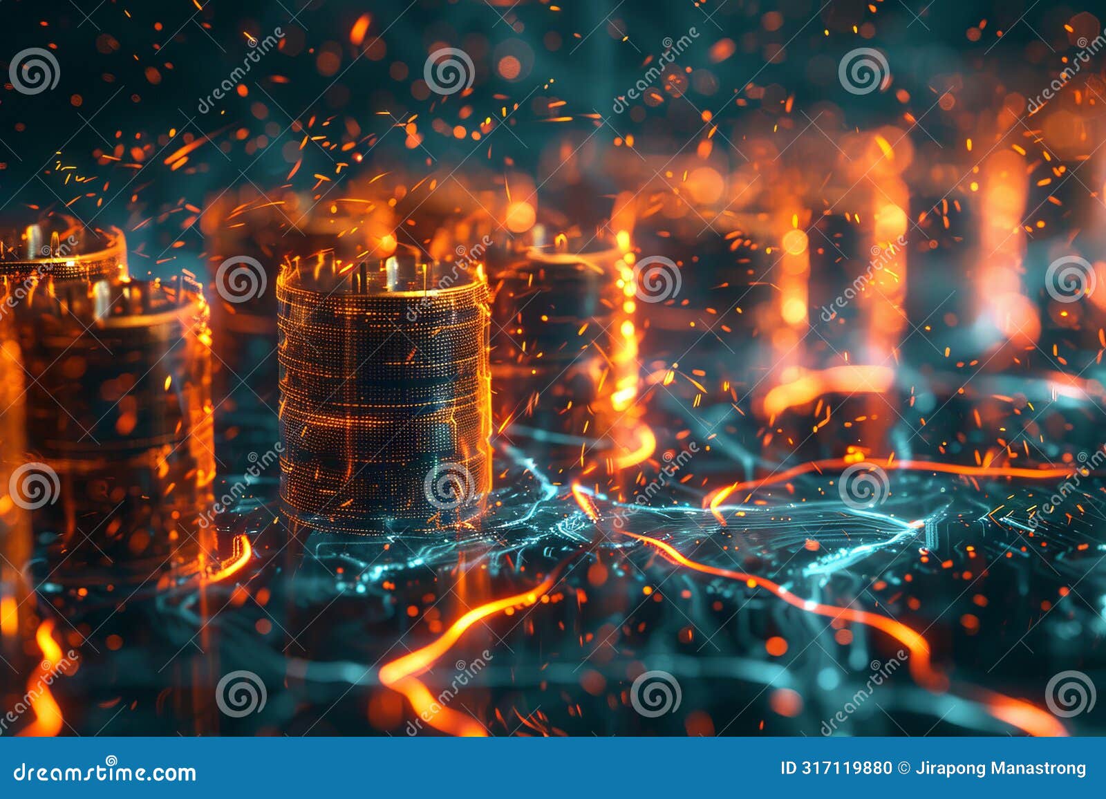 A Grid of Rectangular Batteries Electrons of Power and Innovation To ...