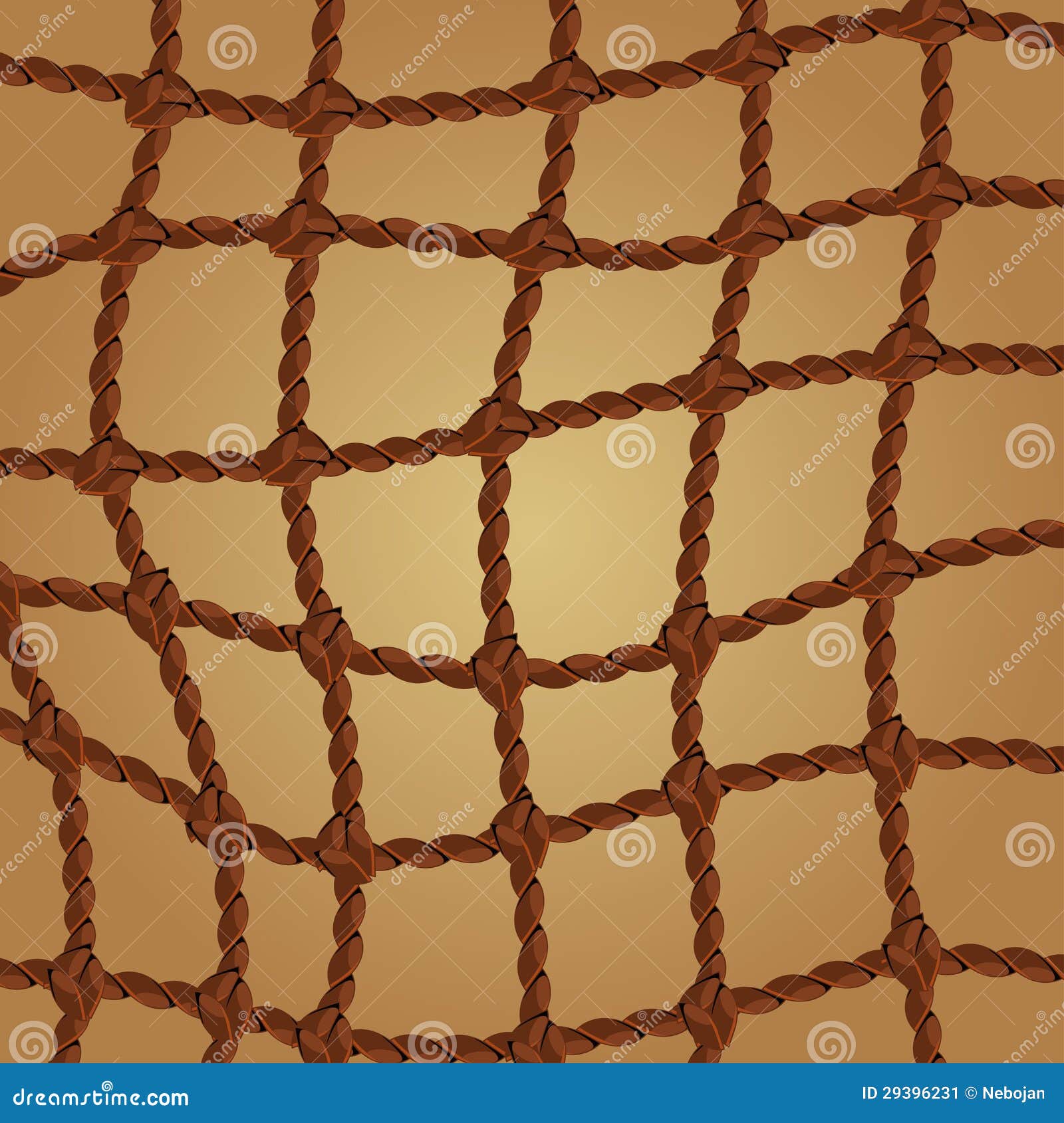 Grid from a rope stock vector. Illustration of prompt - 29396231