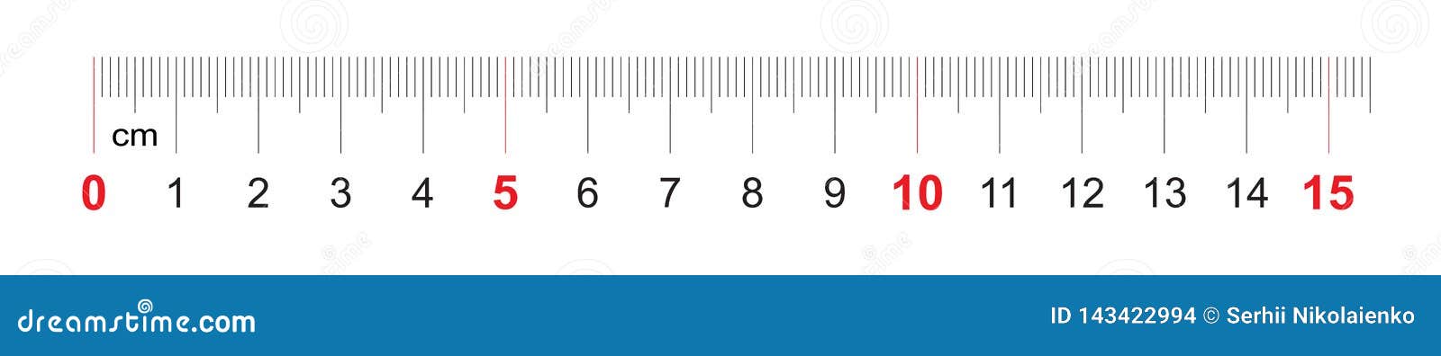 Grid for a Ruler of 150 Millimeters, 15 Centimeters. Calibration Grid ...