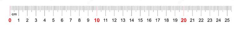 Grid for a Ruler of 250 Millimeters, 25 Centimeters. Calibration Grid ...