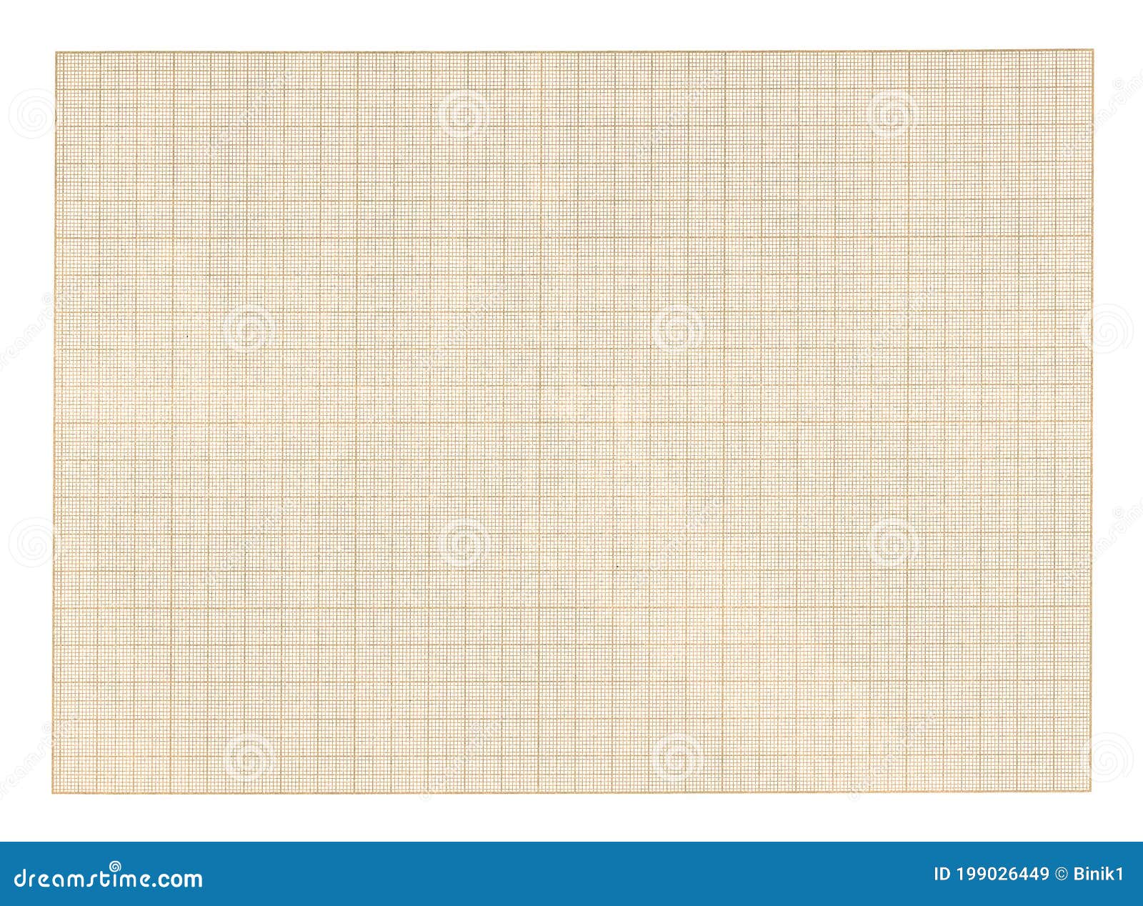 Grid Scale Paper Sheet Isolated on White Background Stock Image - Image ...