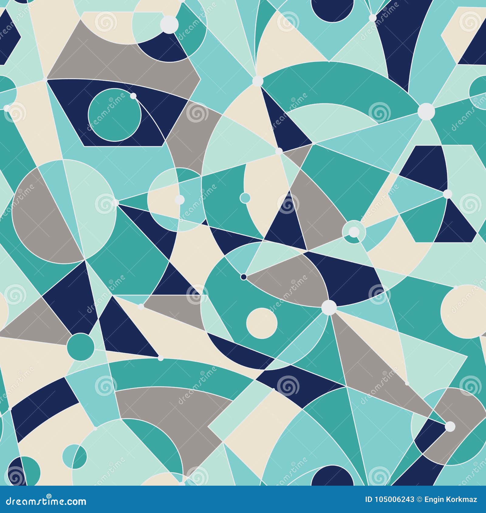 Grid Seamless Pattern With Random Geometric Shapes And Lines Stock ... Grid Seamless Pattern With Random Geometric Shapes And Lines Stock ...