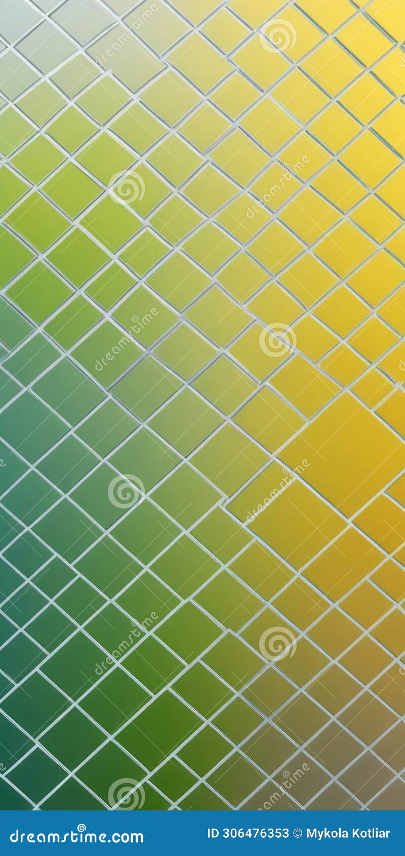 Grid Shapes in Silver Greenyellow Stock Image - Image of pattern ...