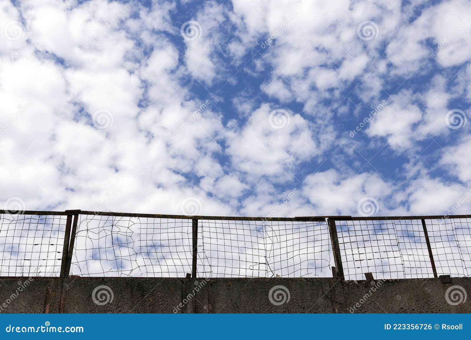Grid sky clouds stock photo. Image of modern, clouds - 223356726